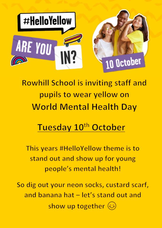 Rowhill School - World Mental Health Day
